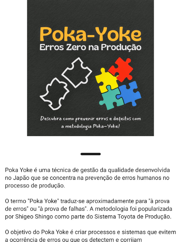 Poka Yoke | PDF