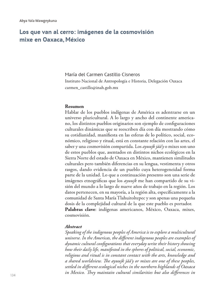 María_Castillo_Los_que_van_al_cerro_cosmovision_mixe | PDF | Maíz | México