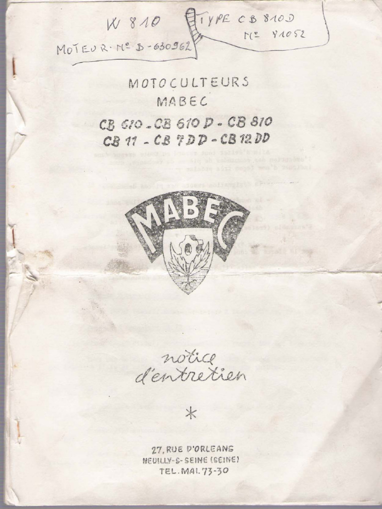 Mabec CB610 | PDF