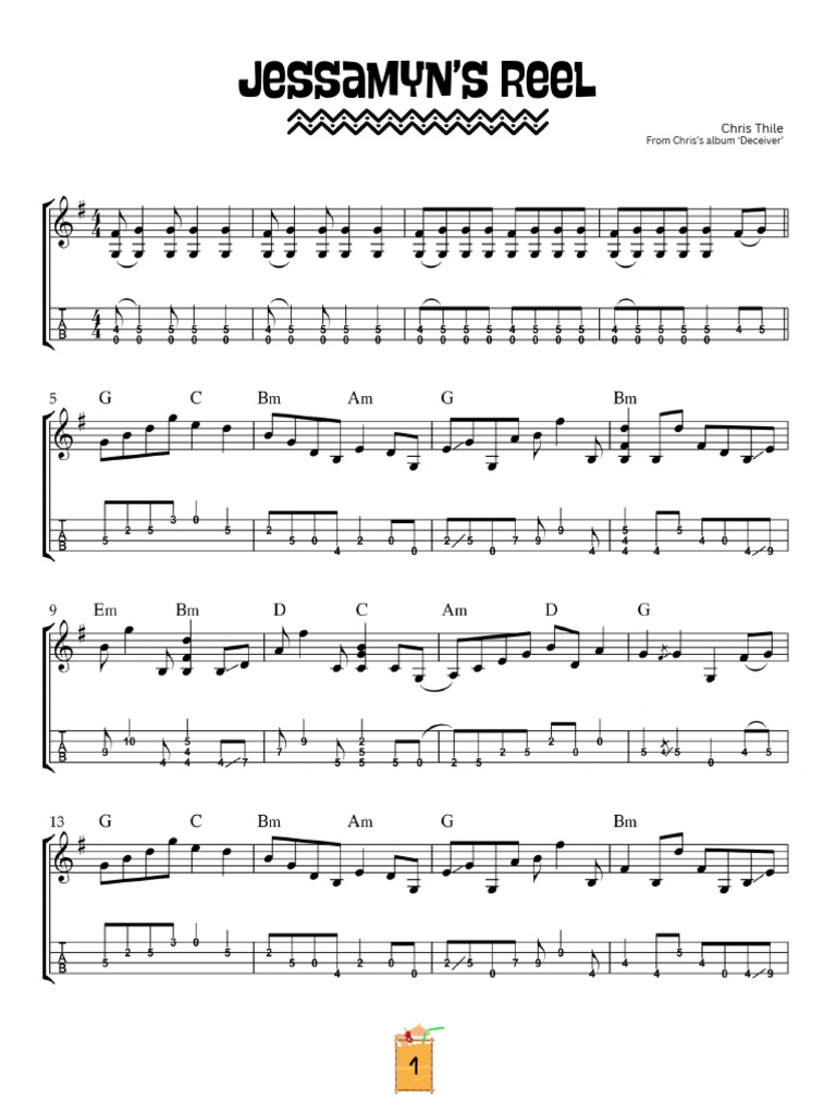 Jessamyn's Reel (Chris Thile Month Day 2) PDF | PDF