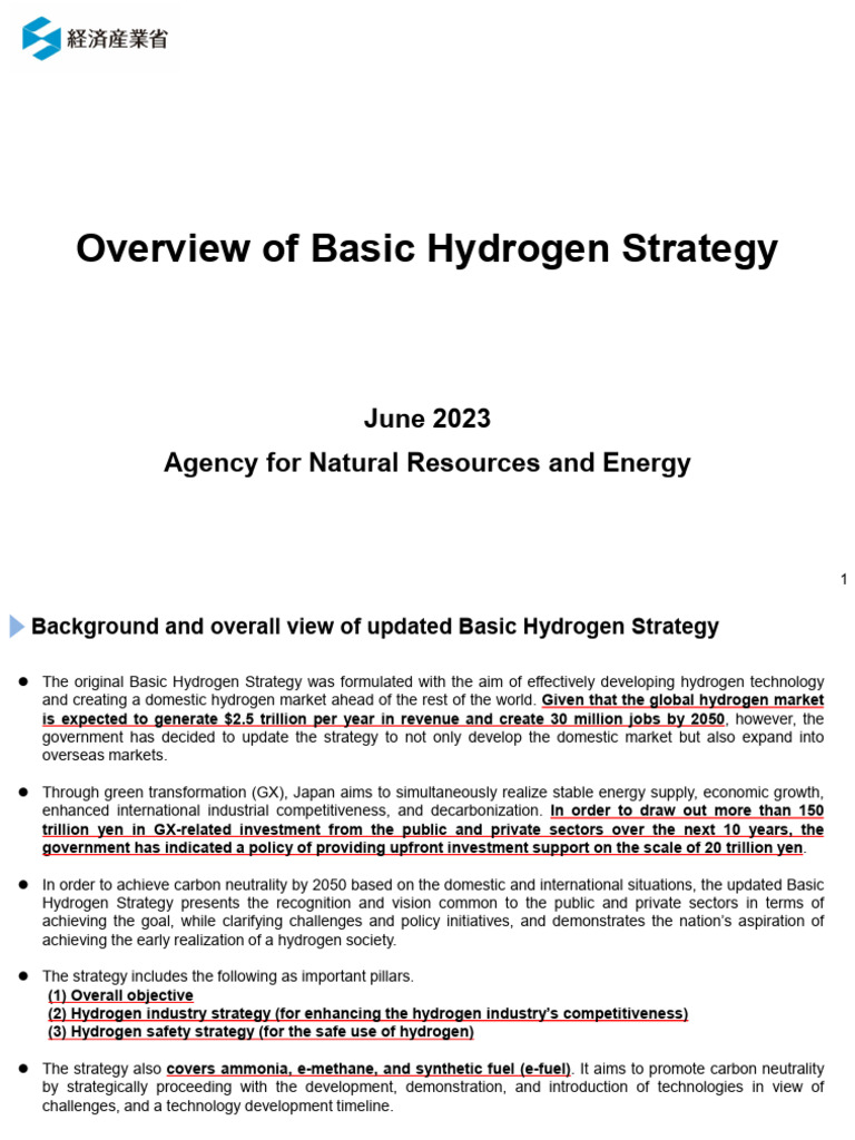 Basics of Hydrogen | PDF | Climate Change Mitigation | Hydrogen Economy