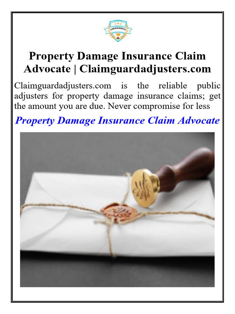 Property Damage Insurance Claim Advocate | PDF