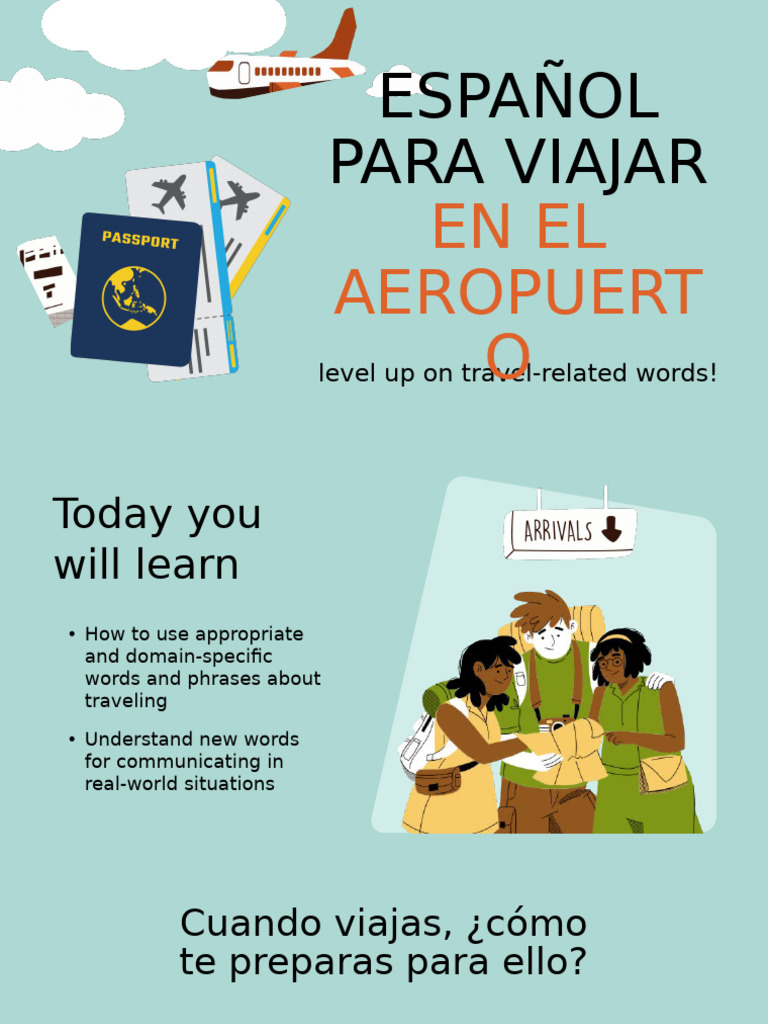 Vocabulario Español para Aeropuertos | PDF | Aeroespacial | Aviación