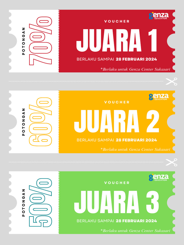 Potongan Voucher Genza Center | PDF
