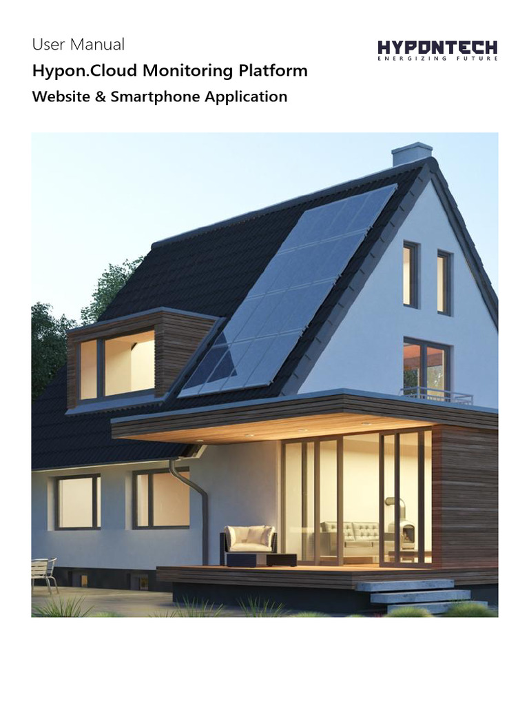 Hypon - Cloud User Manual | PDF | Mobile App | Cloud Computing
