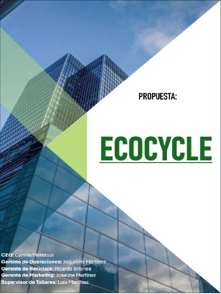 Reporte Ecocycle | PDF
