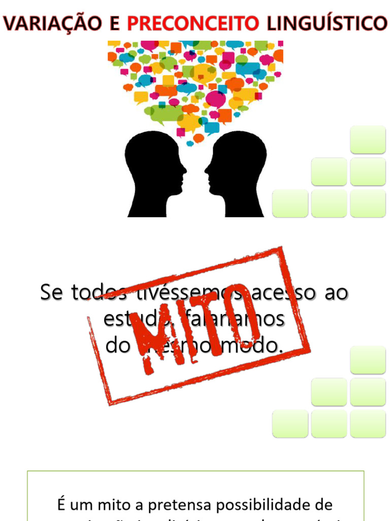Variação e Preconceito Linguístico | PDF | Linguística | Comunicação humana