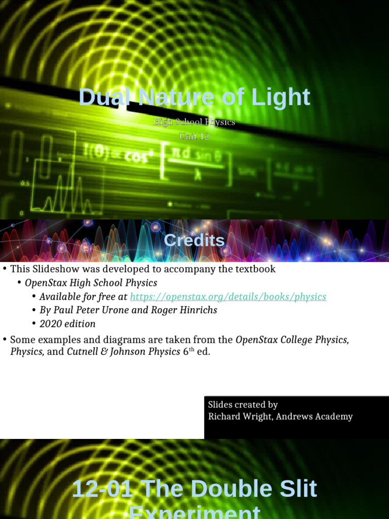 Understanding Light: Wave-Particle Duality | PDF | Photoelectric Effect ...