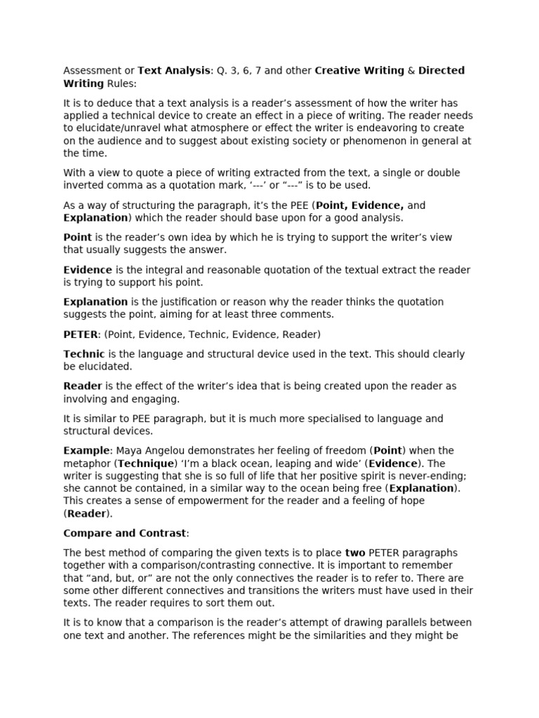 Text Analysis and Story Development | PDF | Narration