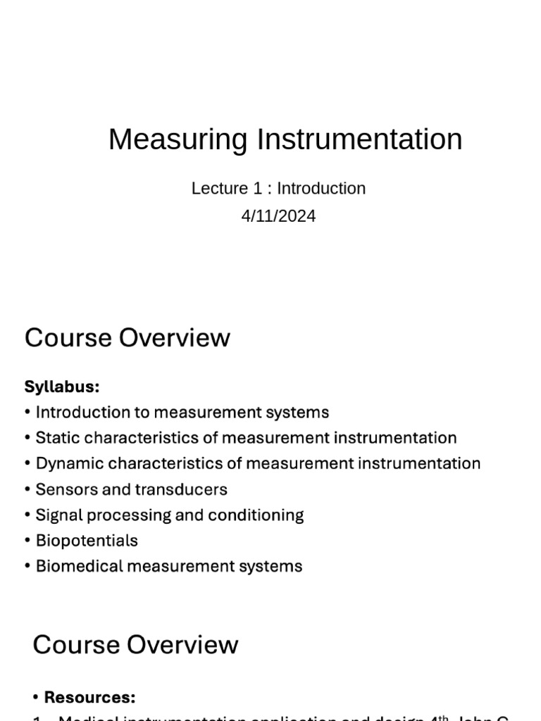 Introduction to Measurement Systems | PDF