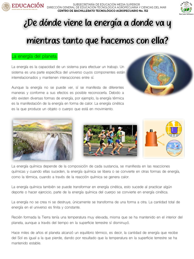 ENERGÍA Y TIPOS DE ENERGÍA-ok | PDF | Electricidad | Radiación ...