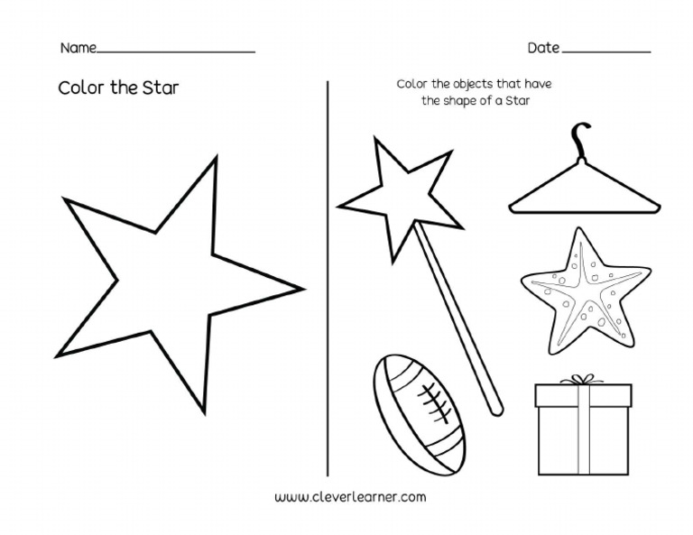 identify-the-star-shapes-activity-for-children | PDF