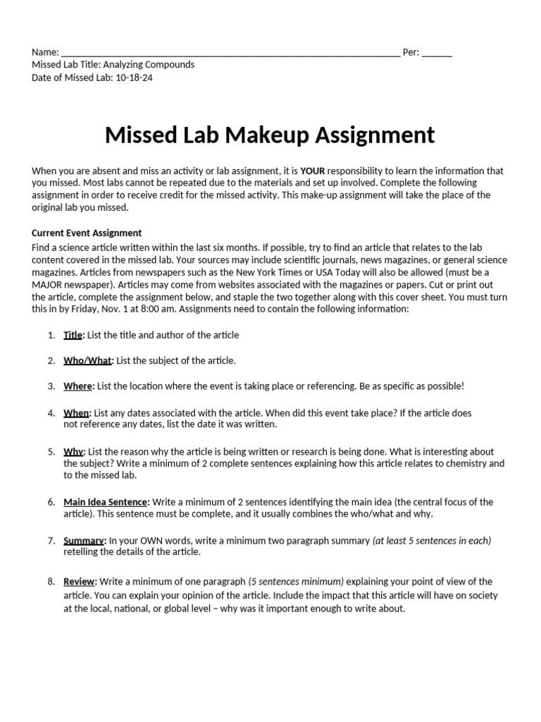 Lab Makeup Assignment # 1 | PDF | Newspapers | Science