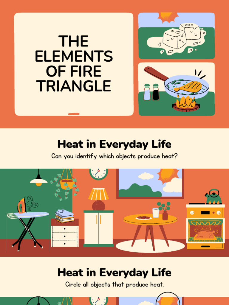 The Elements of The Fire Triangle | PDF | Fires | Combustion