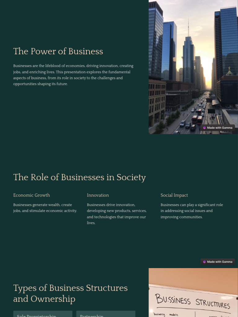 The Power of Business | PDF | Entrepreneurship | Innovation
