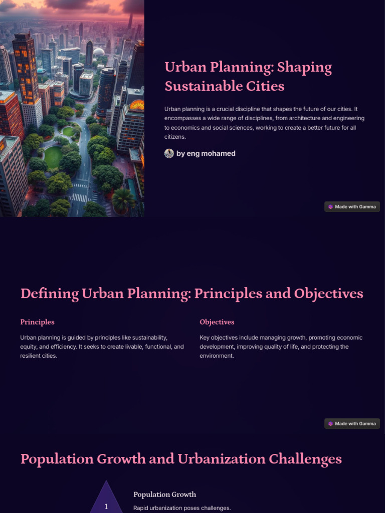 Urban Planning Shaping Sustainable Cities | PDF | Urban Planning ...