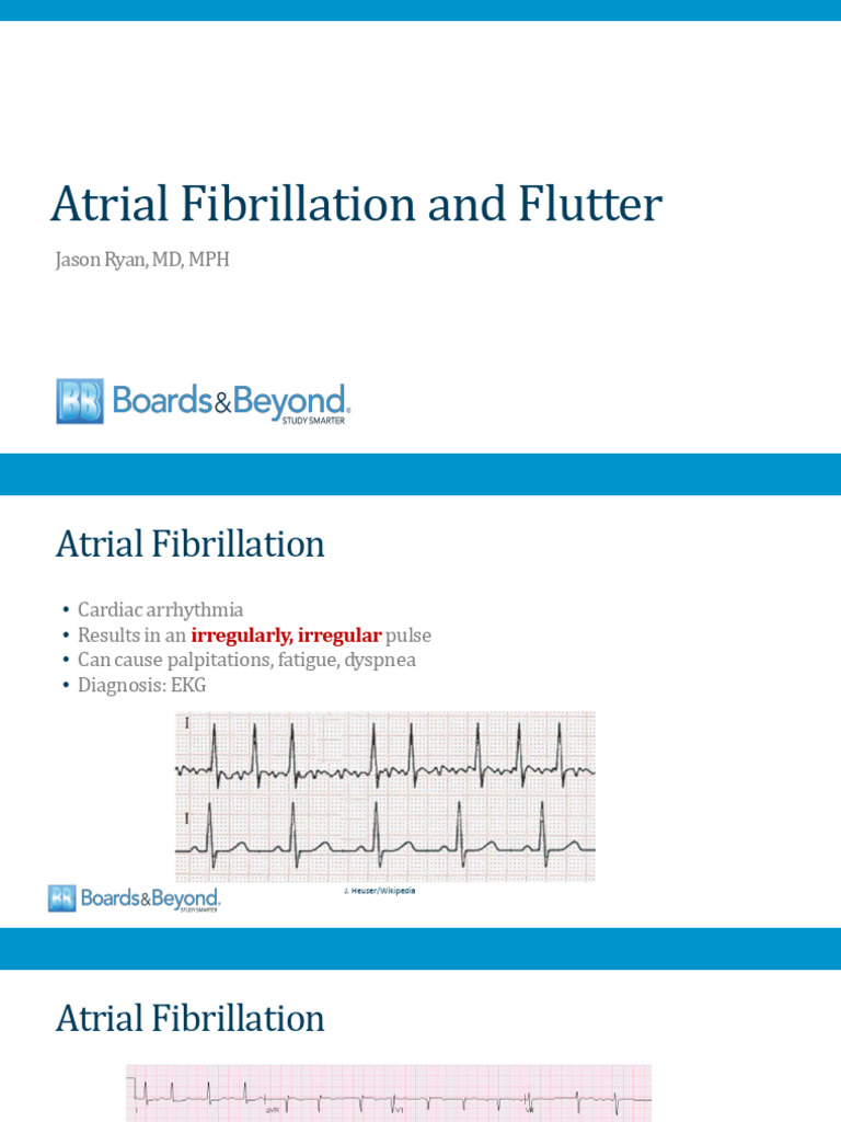 Atrial Fibrillation and Flutter Atf | PDF | Cardiovascular System ...