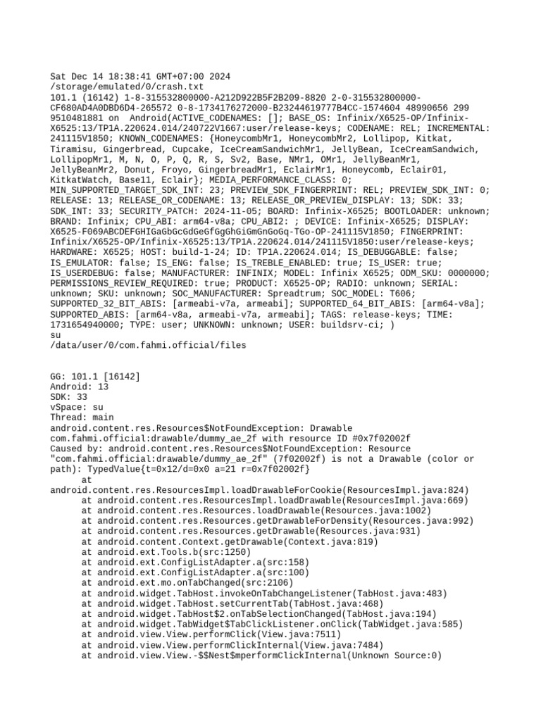 Crash Pdf Android Operating System Java Programming Language