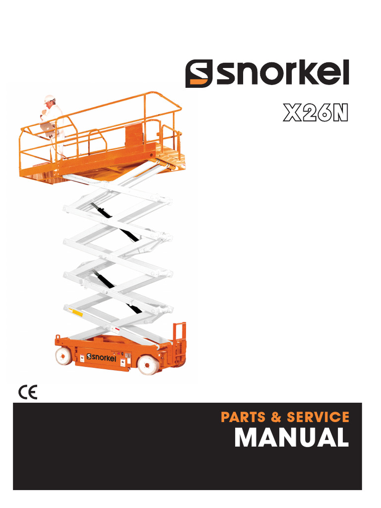 Snorkel X-26 | PDF | Elevator | Crane (Machine)
