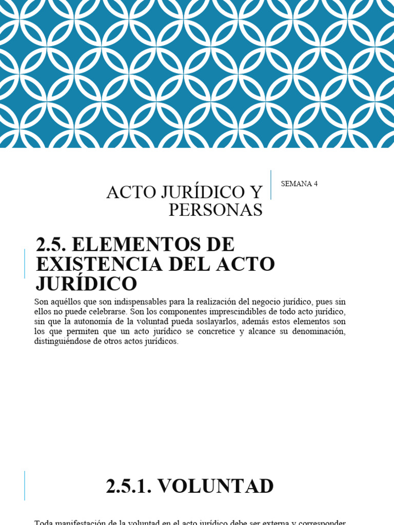 Elementos del Acto Jurídico en Derecho | PDF | Intención (Derecho Penal ...