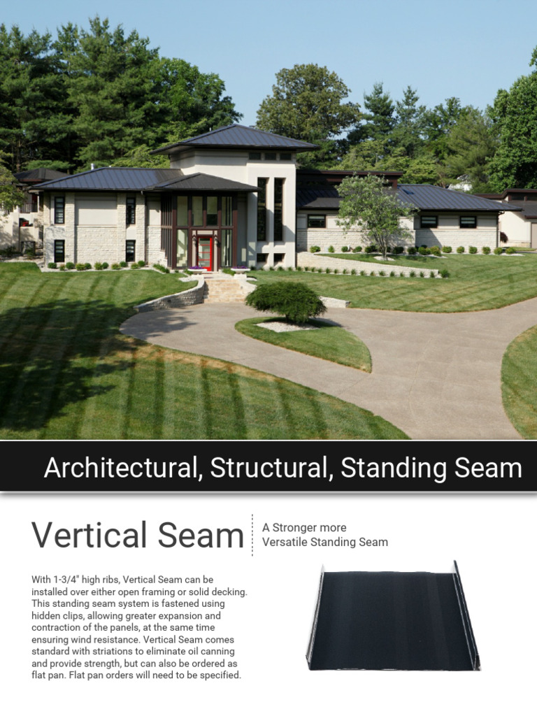 Vertical Seam - Brochure | PDF | Roof | Paint