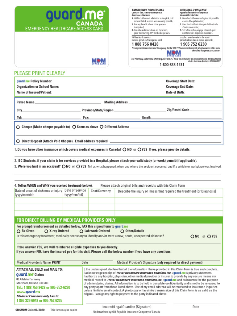 Health Insurance Claim Form Guide | PDF | Cheque | Health Care