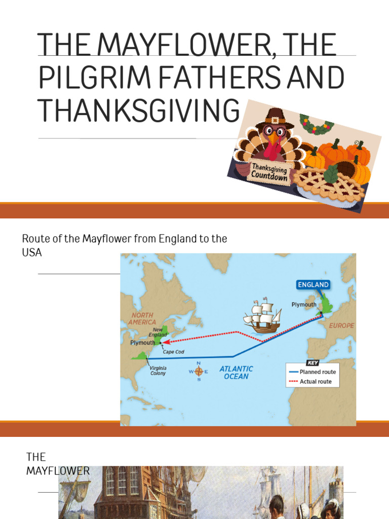 THE MAYFLOWER-THE PILGRIM FATHERS-and Thanksgiving - Copie.pptx | PDF ...