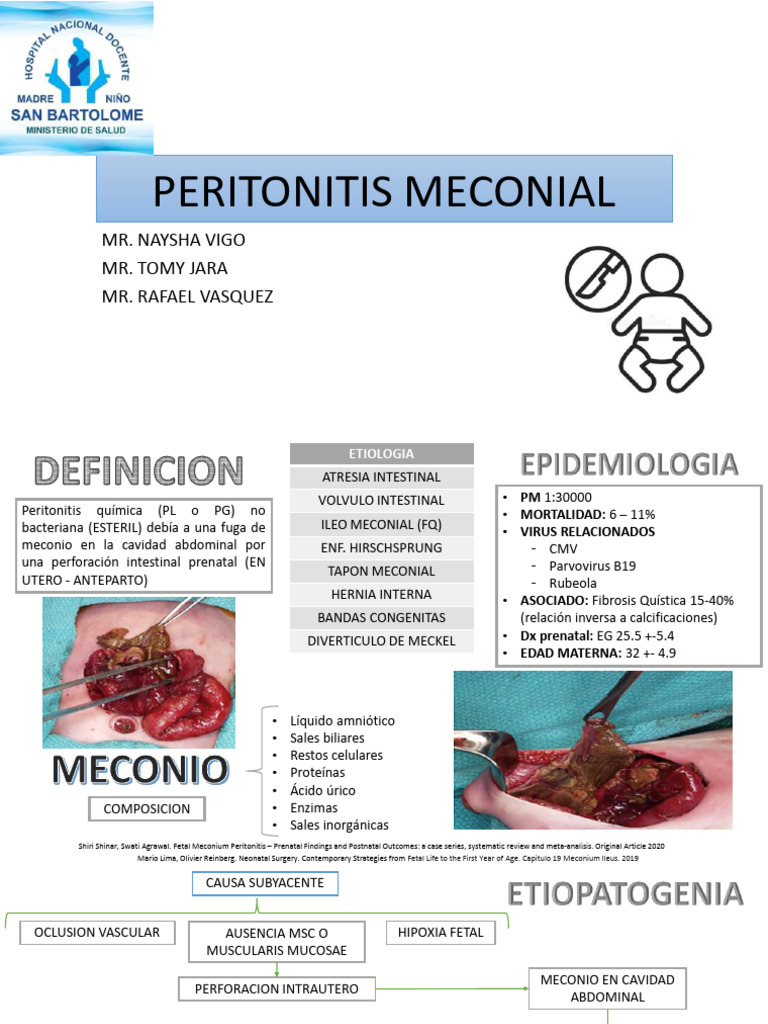 Peritonitis Meconial: Diagnóstico y Manejo | PDF | Especialidades ...