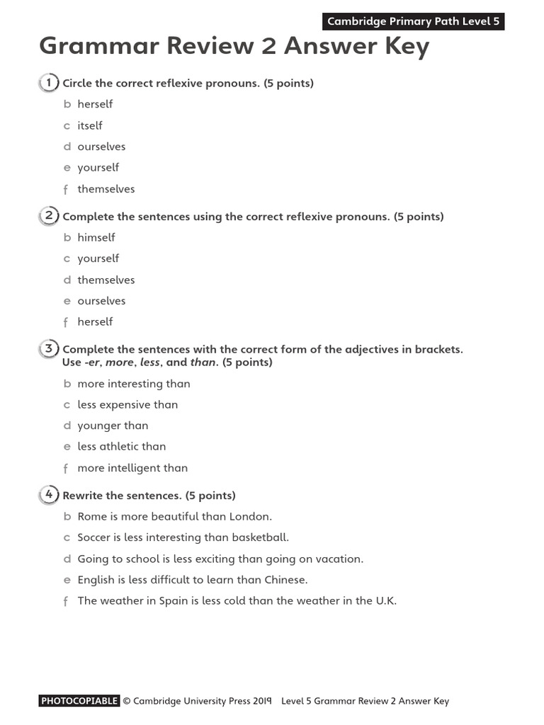 CPP5-GR-U2_Unit 2_Answers | PDF