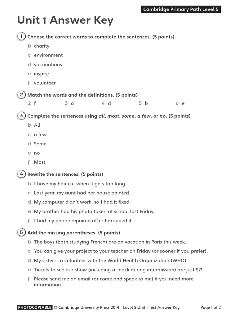 CPP5-UT-U1 - Unit 1 - Answers | PDF
