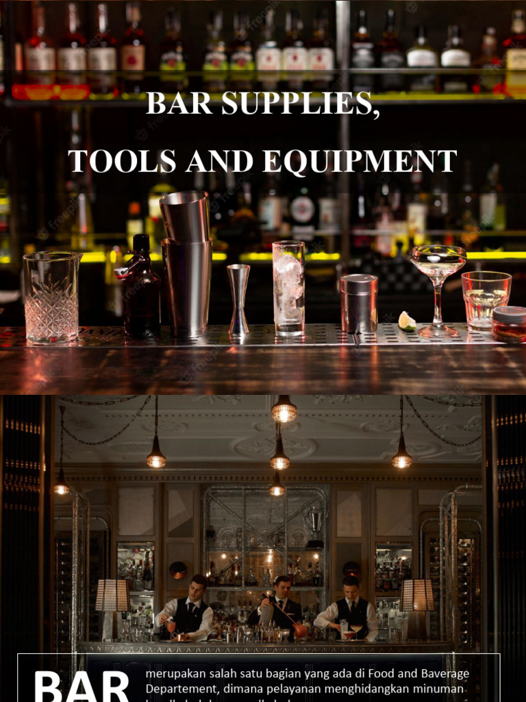 Peralatan dan Alat Bar untuk Bartender | PDF