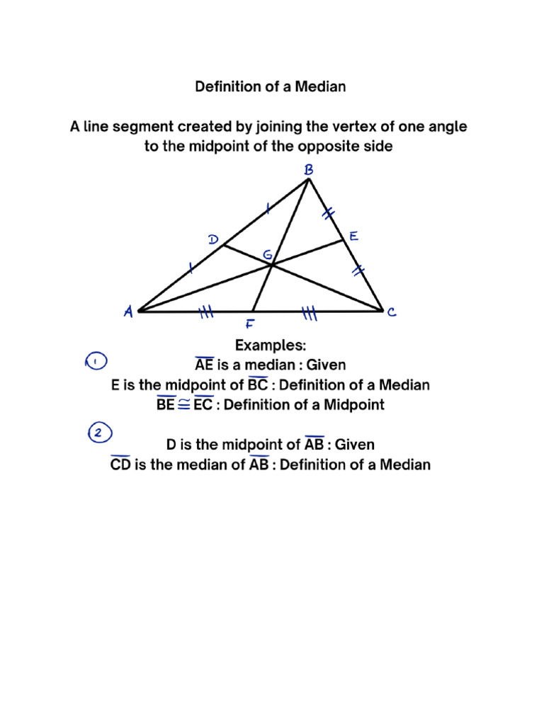 Median Theorem and Definition | PDF
