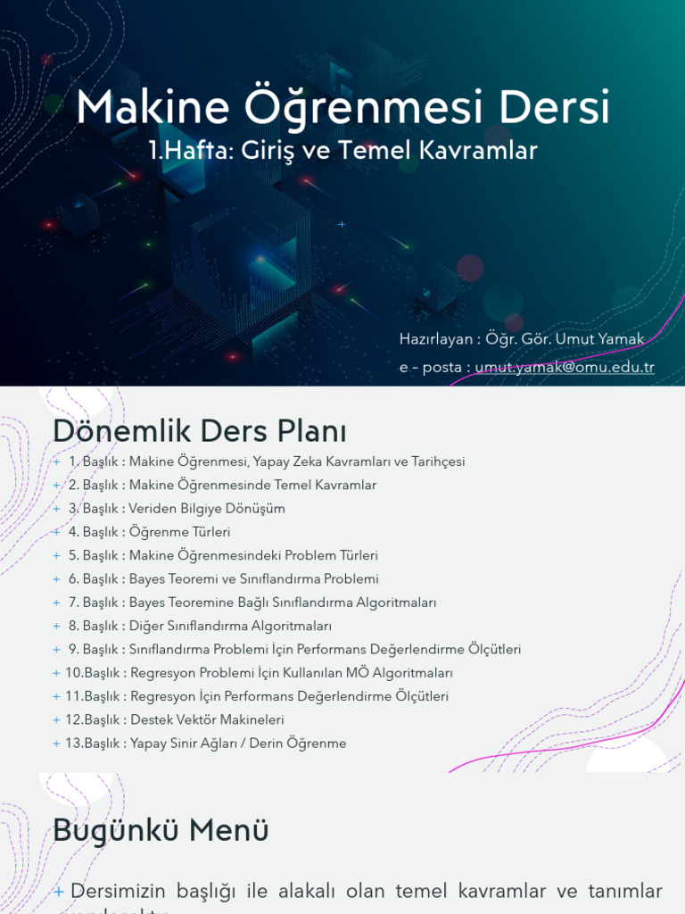 Makine Öğrenmesi | PDF