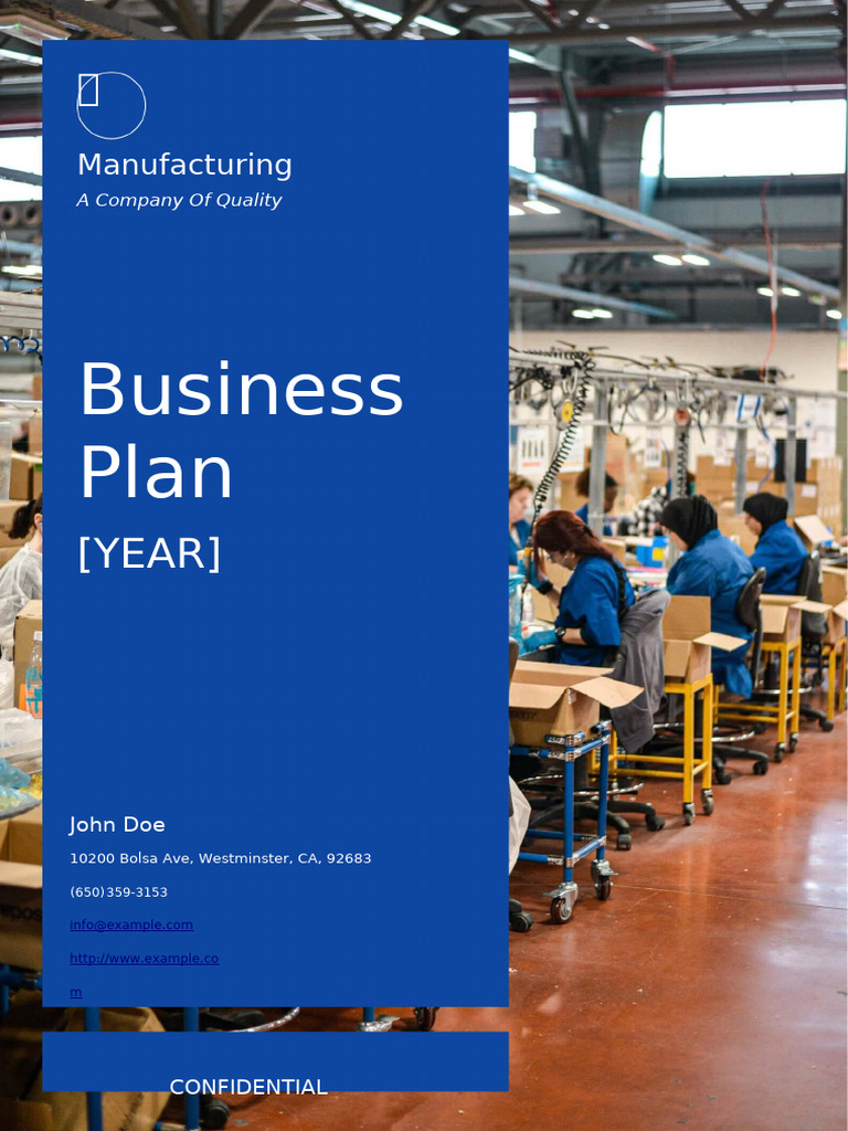 Manufacturing Business Plan Overview | PDF | Equity (Finance) | Expense