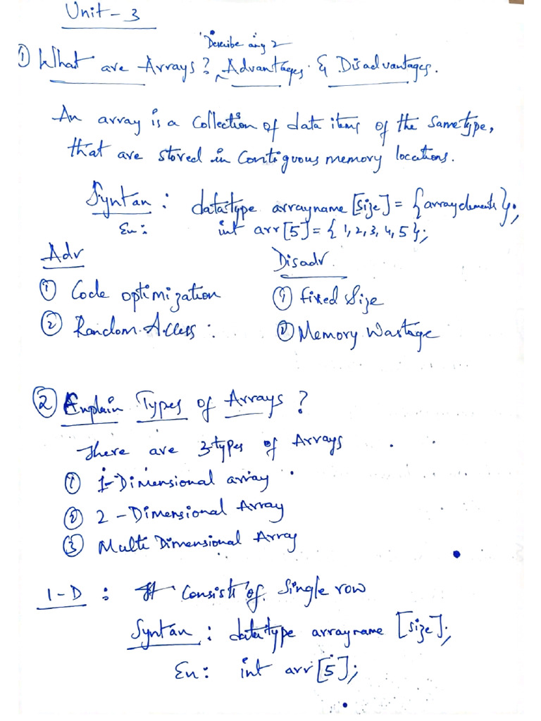 Unit 3 2 Marks DP Edit... ? | PDF