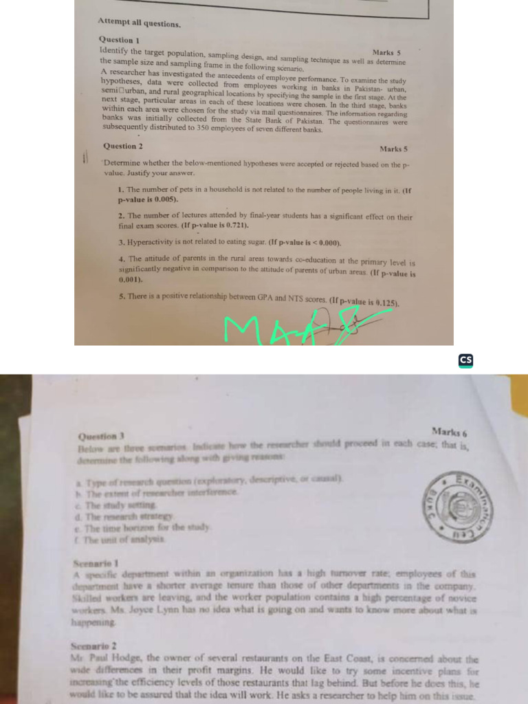 RMT Past Paper | PDF