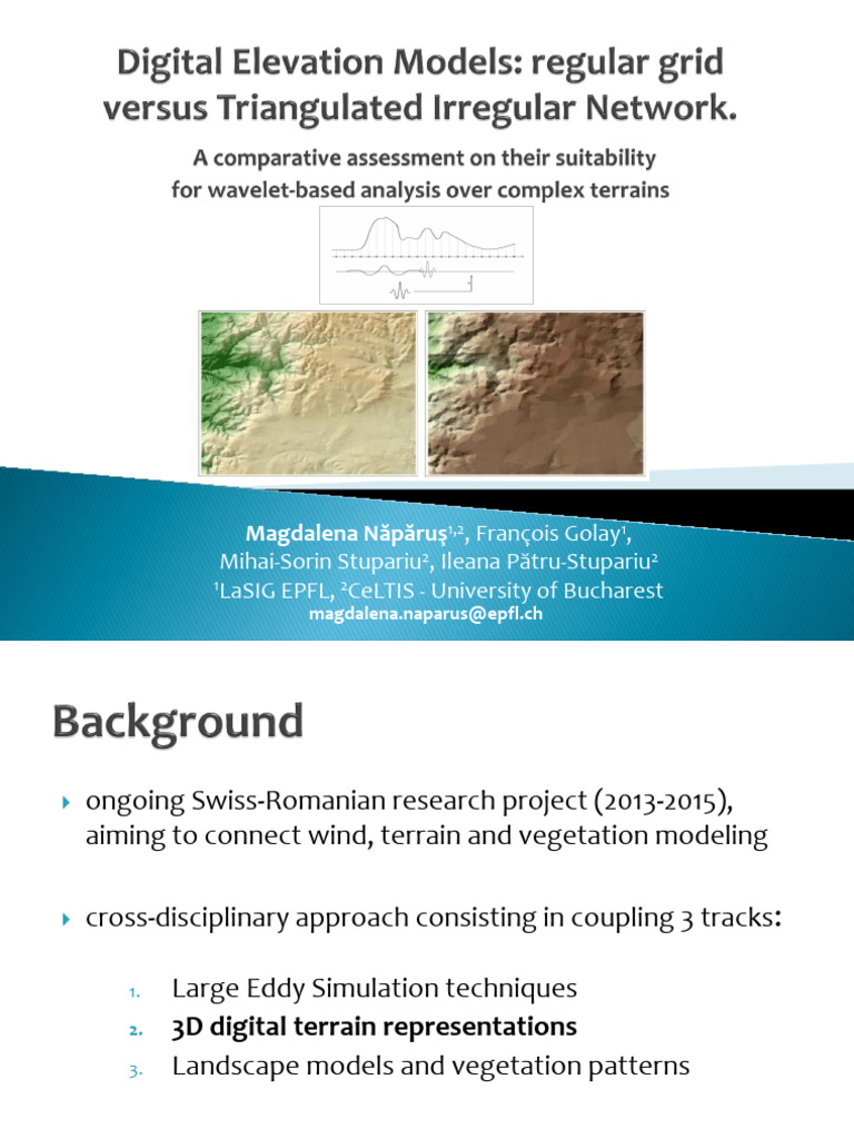 DEM model | PDF | Wavelet | Geographic Information System
