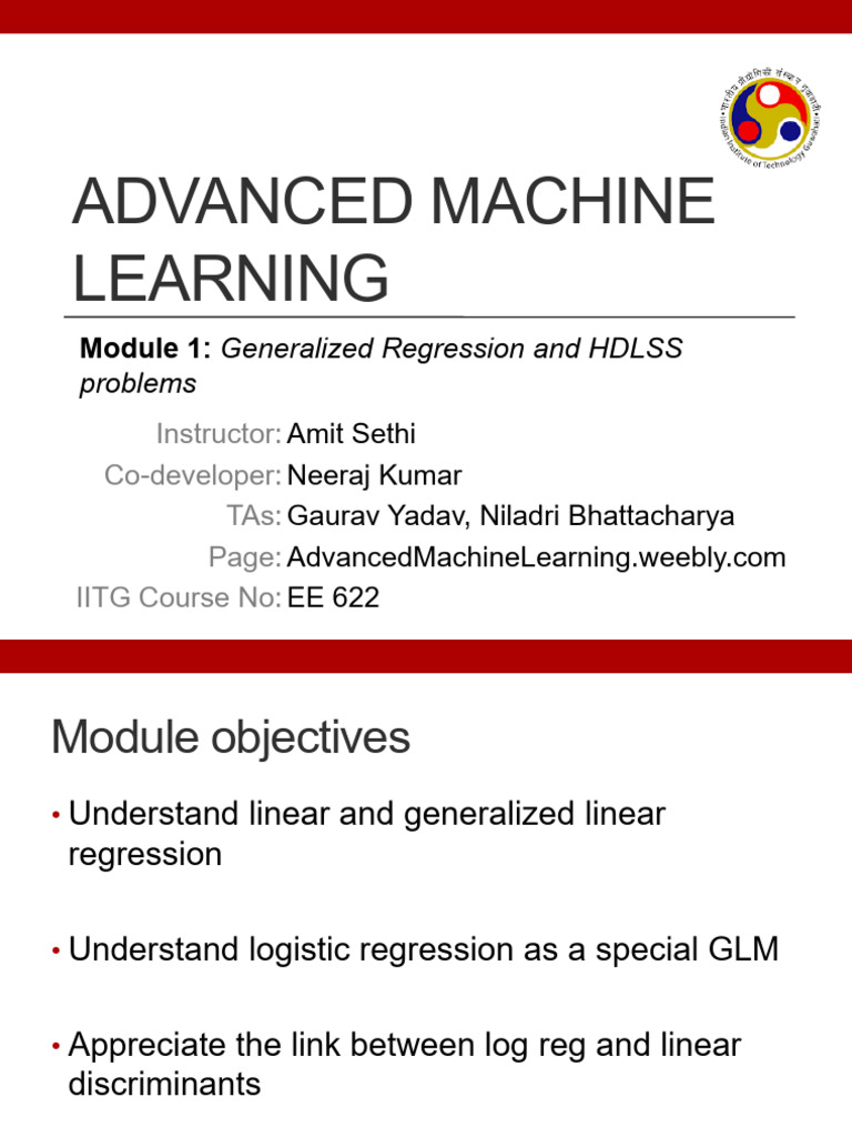 AML L2 Logistic Regression | PDF | Mathematical Analysis | Statistical ...