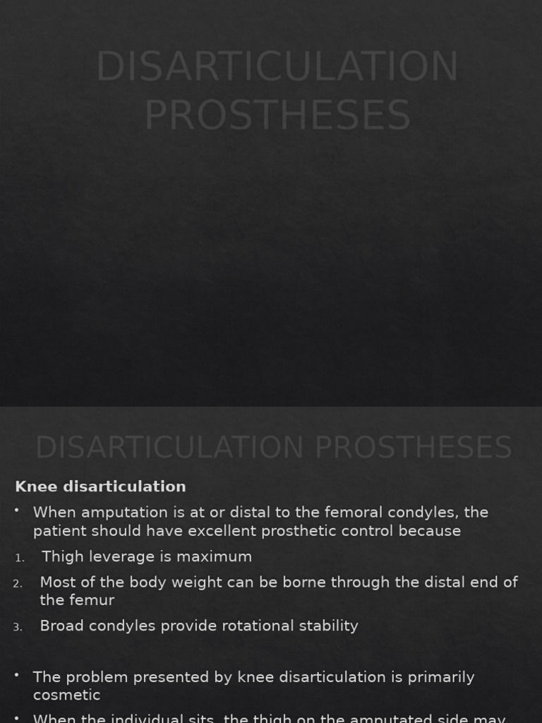 Disarticulation Prosthesis | PDF | Prosthesis | Hip