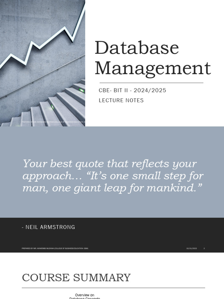Database Management - BIT 2 | PDF | Data Model | Conceptual Model