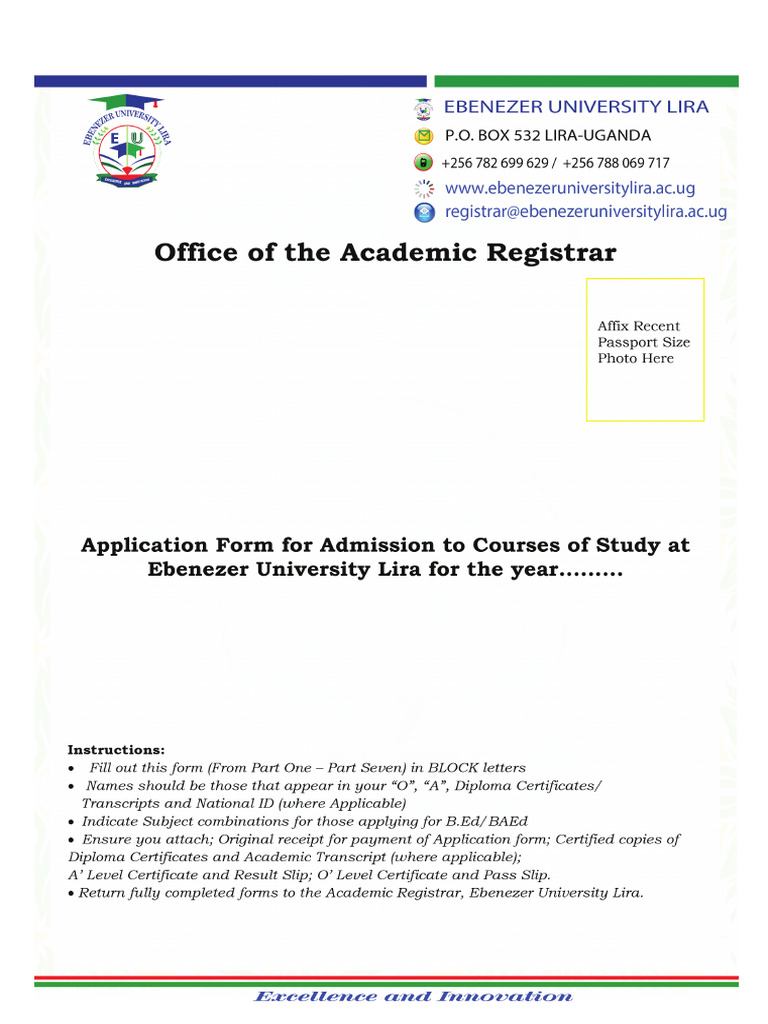 EUL Application Form 2023 | PDF