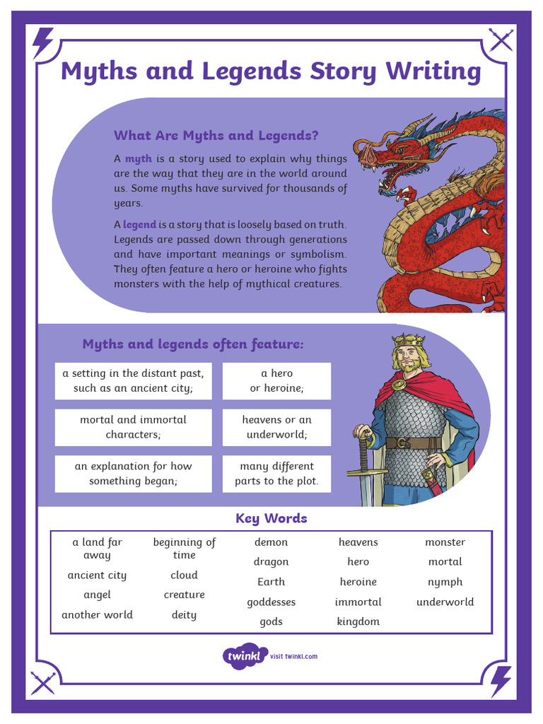 Myths and Legends Story Writing | PDF