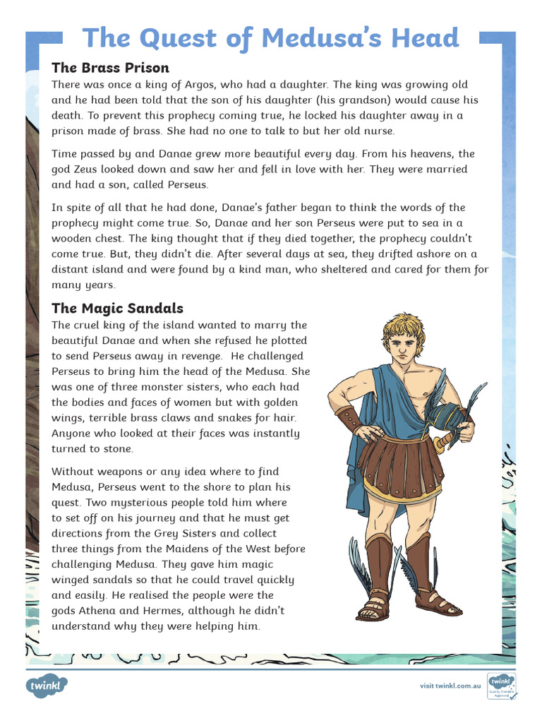 Medusa Ancient Greek Myth Story | PDF | Medusa