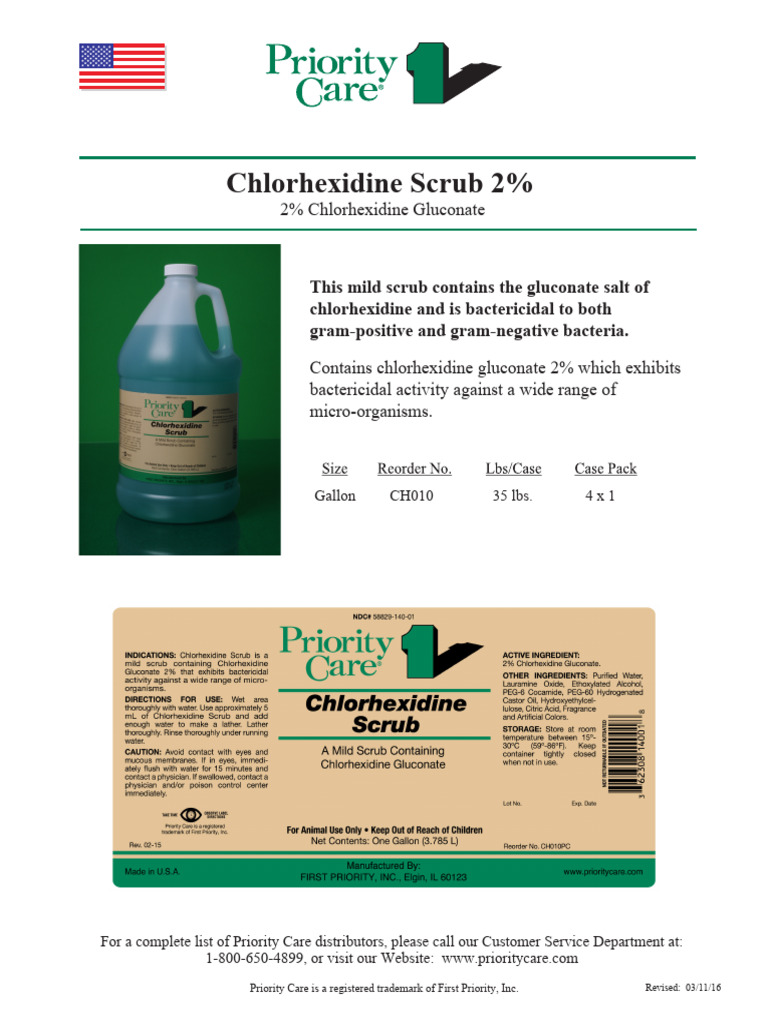 Chlorhexidine Scrub 2% Antibacterial | PDF