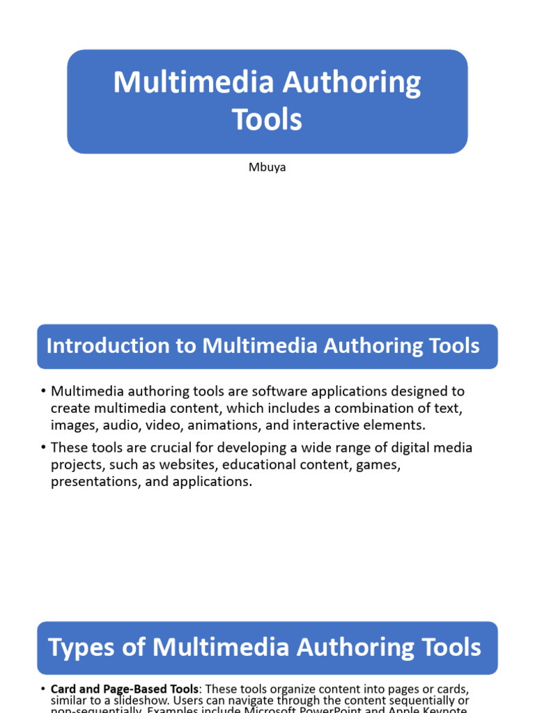 Multimedia Authoring Tools | PDF | Typography | Composition (Visual Arts)