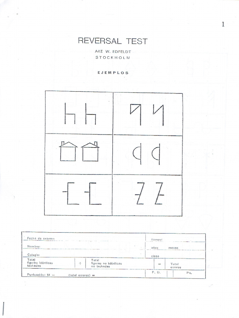 Reversal Test, Imagenes y Manual | PDF