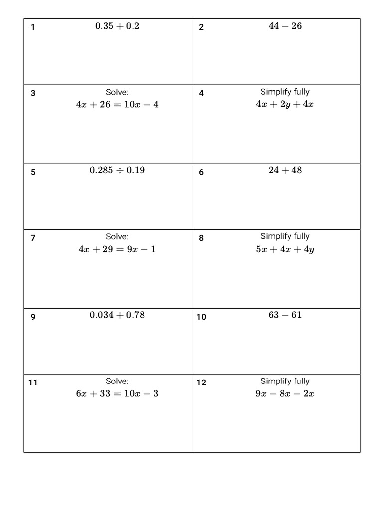 Math Problems & Solutions | PDF