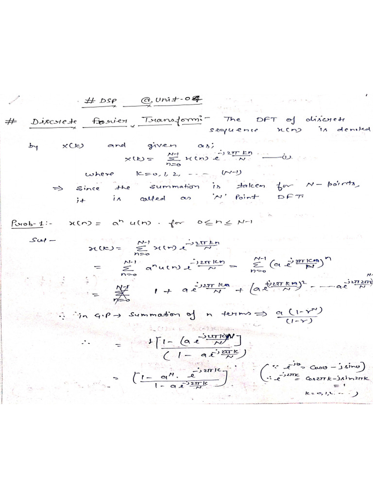 DSP Unit-4 | PDF