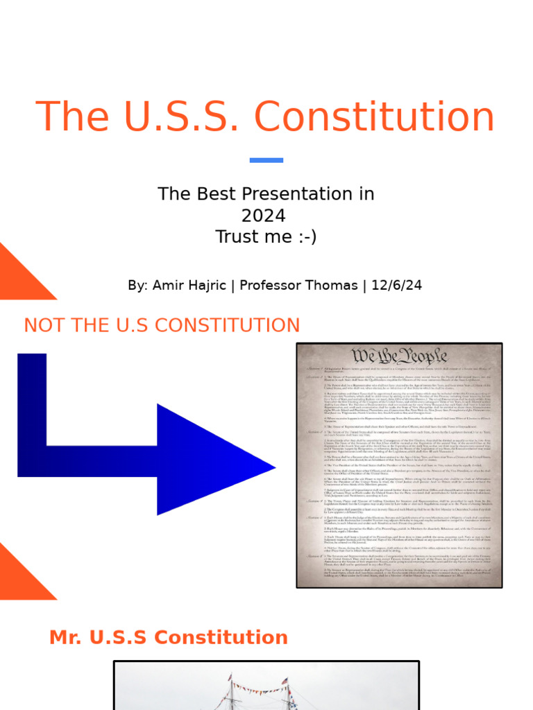 The U.S.S. Constitution | PDF | War Of 1812 | Ships