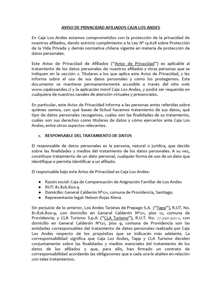 Aviso de Privacidad | PDF | Privacidad | Documento de identidad
